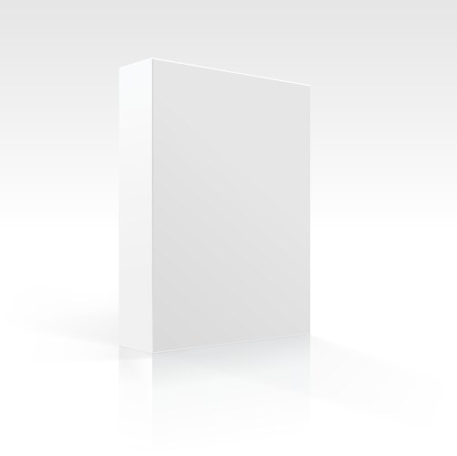 3d blank white cardboard packaging gift boxes Vector Image