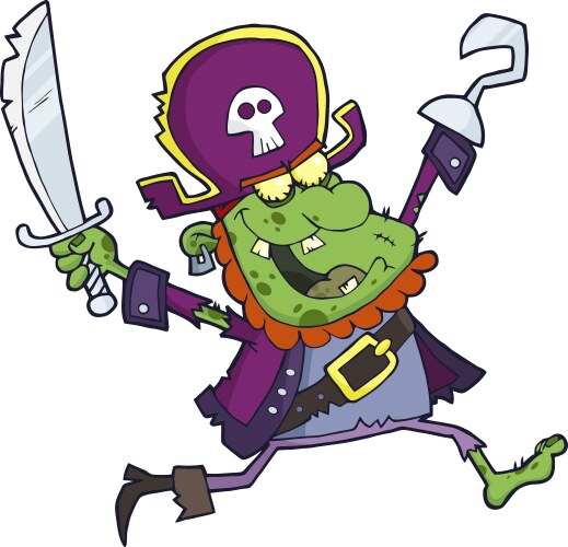 Blue zombie Royalty Free Vector Image - VectorStock