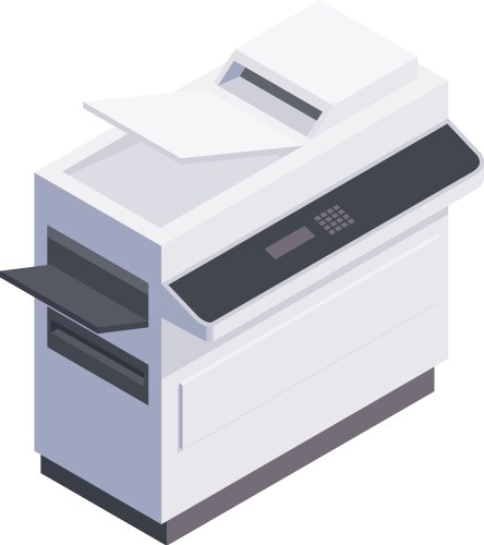 Professional office copier multifunction printer Vector Image