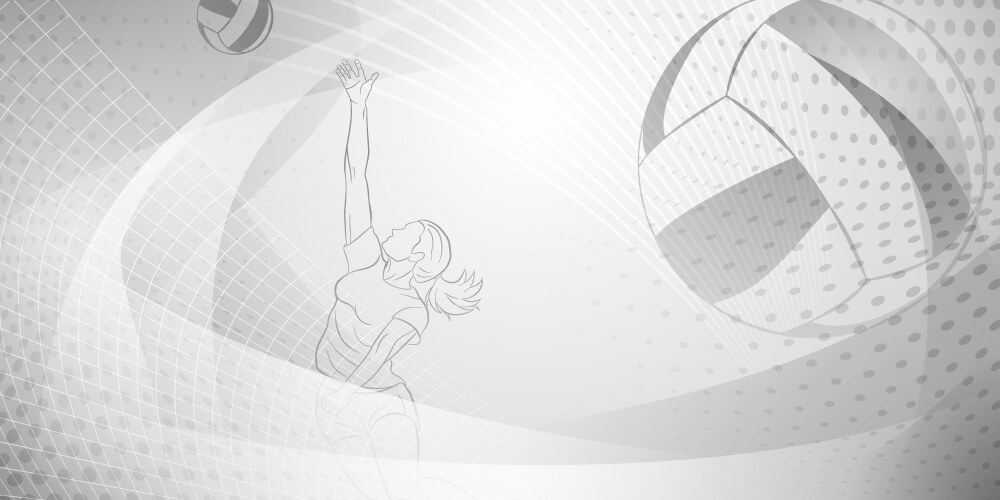 Volleyball themed background Royalty Free Vector Image