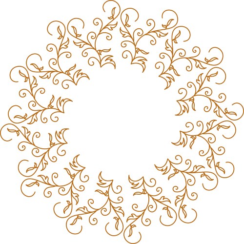 Circle ornament logo Royalty Free Vector Image