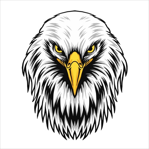 Screaming eagle logo Royalty Free Vector Image