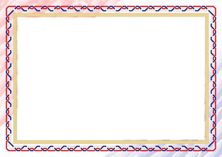 Vertical frame and border with palestine flag Vector Image