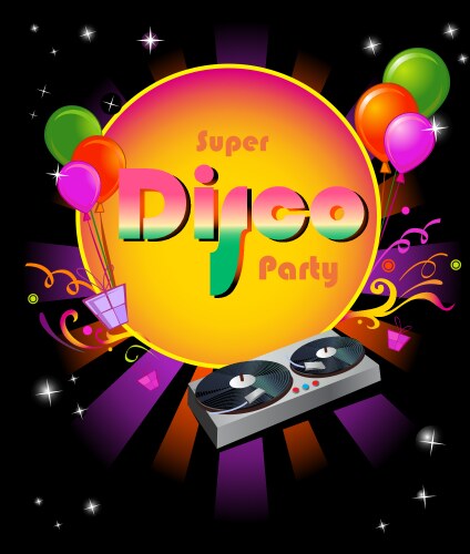 Disco flyers Royalty Free Vector Image - VectorStock