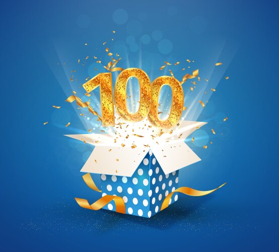 Number 100 Vector Images (over 7,100)
