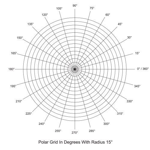 Polar grid Royalty Free Vector Image - VectorStock