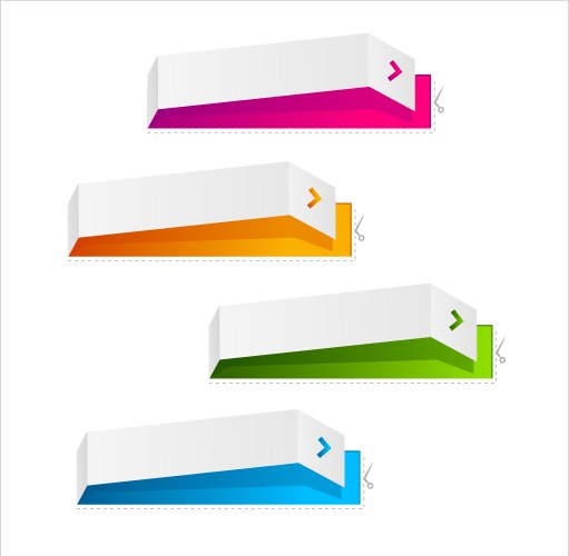 Colorful text box Royalty Free Vector Image - VectorStock