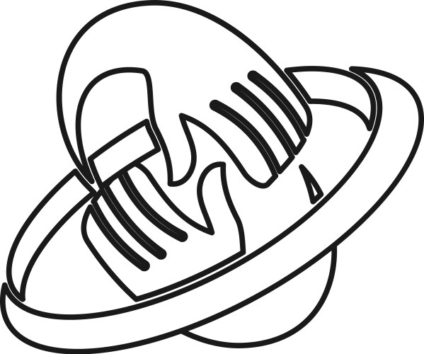 Emblem commitment teamwork together outline logo Vector Image