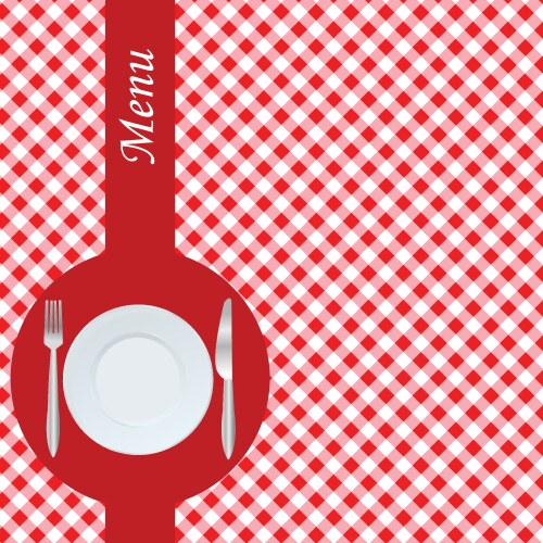 Seamless classic red table cloth texture Vector Image