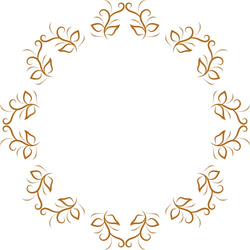Circle ornament logo Royalty Free Vector Image