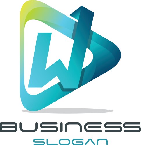 Letter t media logo Royalty Free Vector Image - VectorStock