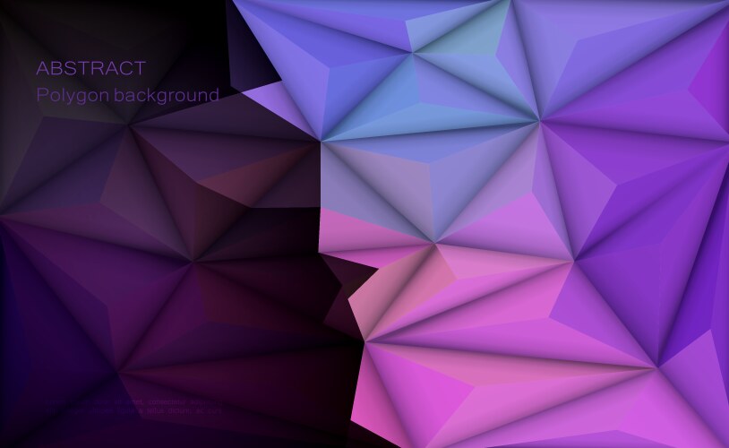 3d geometric polygon with molecule structure Vector Image