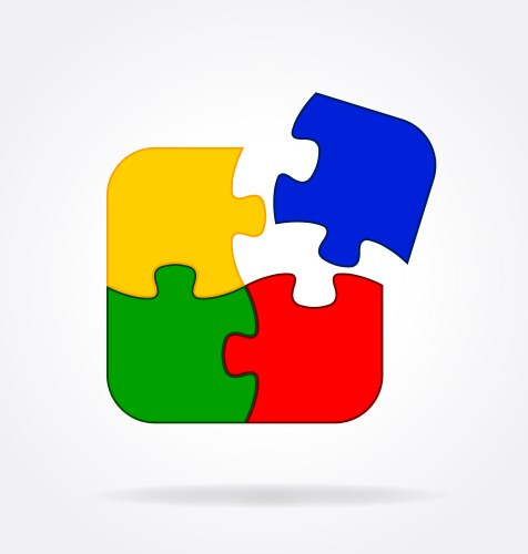 4 Piece Puzzle Vector Images (over 2,600)