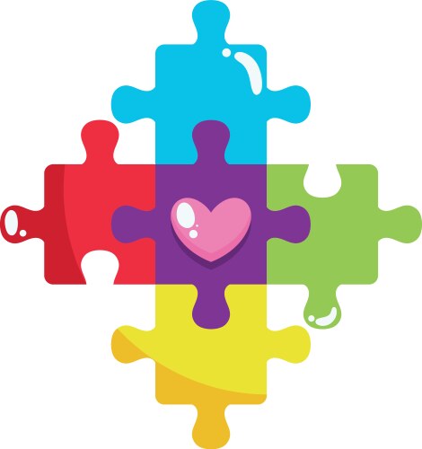 Autism Puzzle Vector Images (over 3,600)