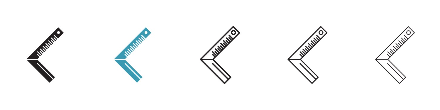 Ruler combined icon Royalty Free Vector Image - VectorStock