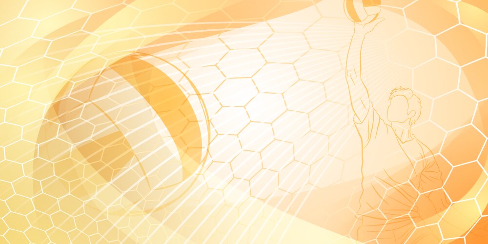 Volleyball themed background Royalty Free Vector Image