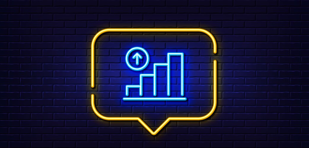 Decreasing graph line icon crisis chart sign Vector Image