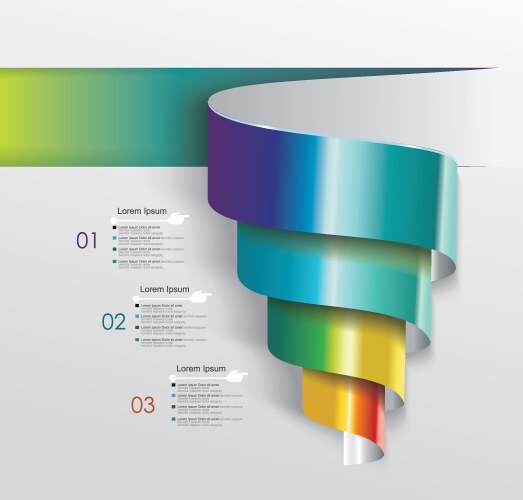 Six step banner design chart infographic Vector Image