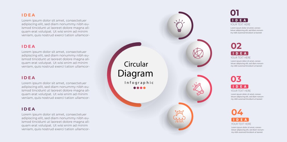 Modern infographic design template Royalty Free Vector Image