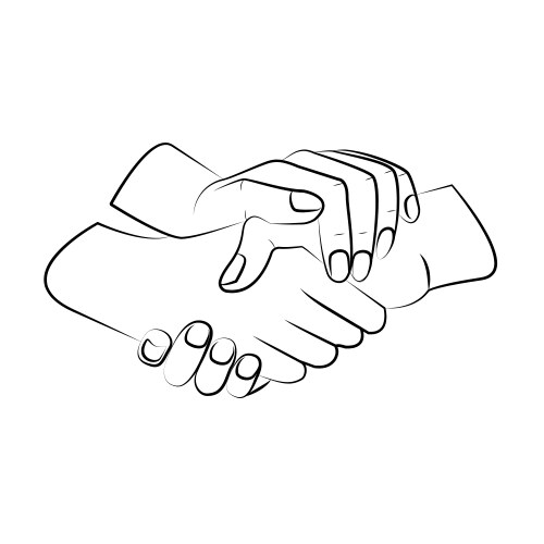 Three Hands Together Vector Images (over 750)