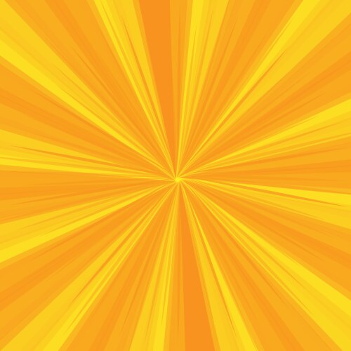 Radial yellow sun rays bright panoramic pattern Vector Image