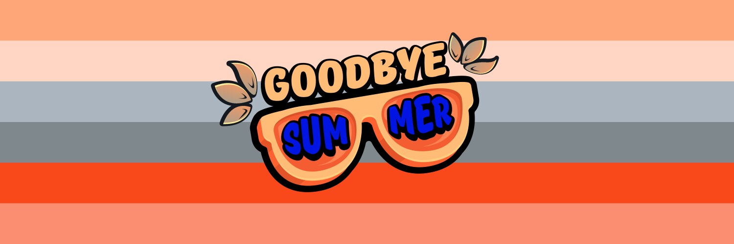 Super goodbye summer banner with text Royalty Free Vector