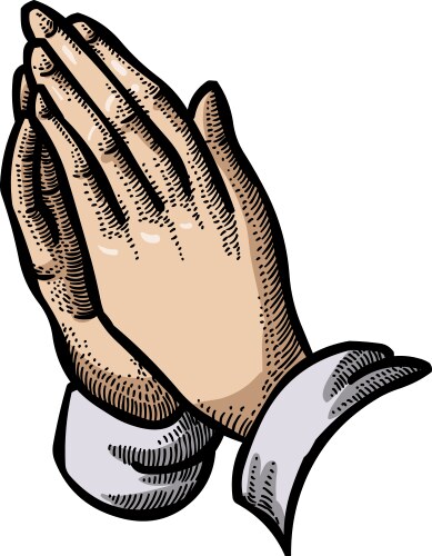 Praying cartoon hands Vector Images & Graphics for Commercial Use ...