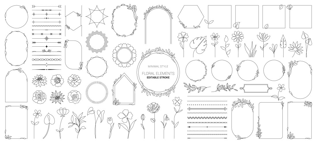 Simple Flower Border Vector Images (over 19,000)