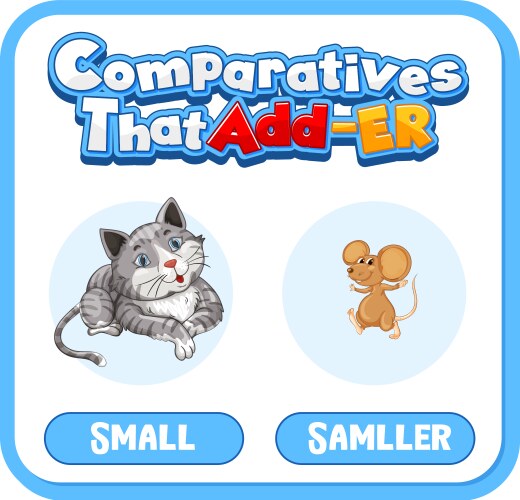 Comparative and Superlative Adjectives for Word Vector Images (over 210)