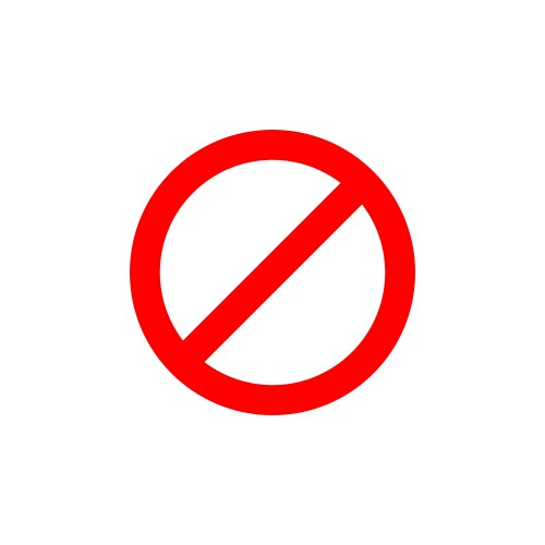 Red Circle Cross Out Vector Images (over 450)