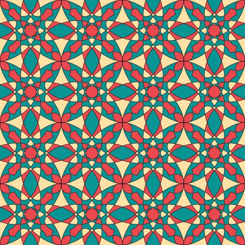 Multicolored stained glass seamless pattern Vector Image