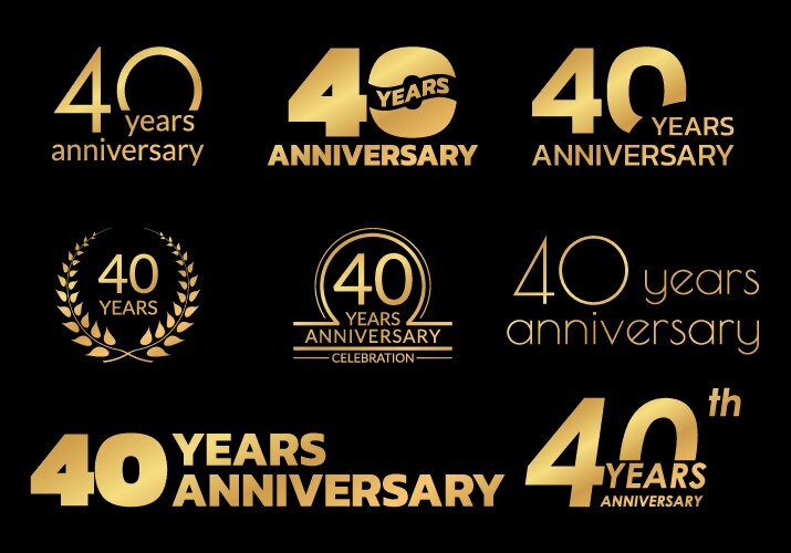 40th Anniversary Logo Vector Images (over 2,500)
