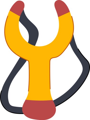 Aim slingshot cartoon Royalty Free Vector Image