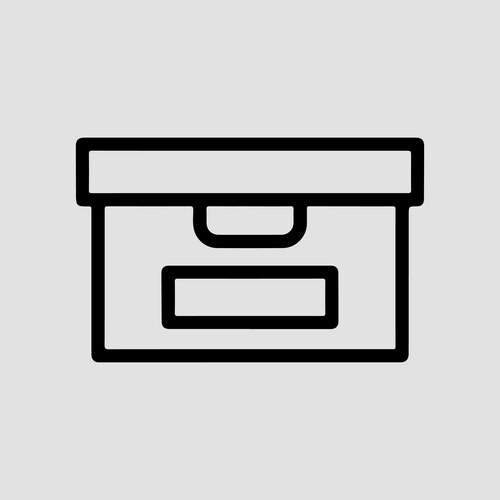 Storage Box with Label Icon – Royalty-Free Vector | VectorStock