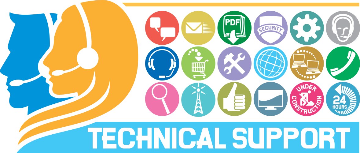 Support logo icon Royalty Free Vector Image - VectorStock