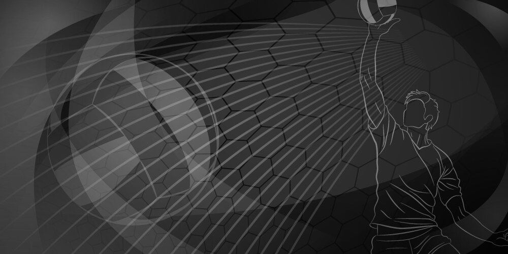 Volleyball themed background Royalty Free Vector Image