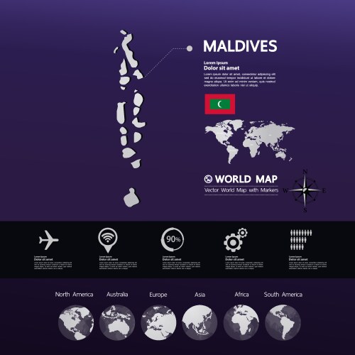 Maldives Map Vector Images (over 780)