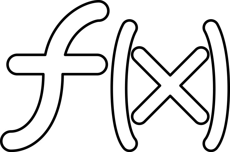 Math signs icon black color flat style simple Vector Image