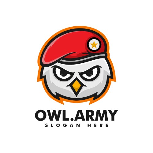 American flag wings military veteran army logo Vector Image