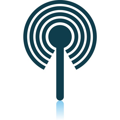 Radio antenna component icon Royalty Free Vector Image