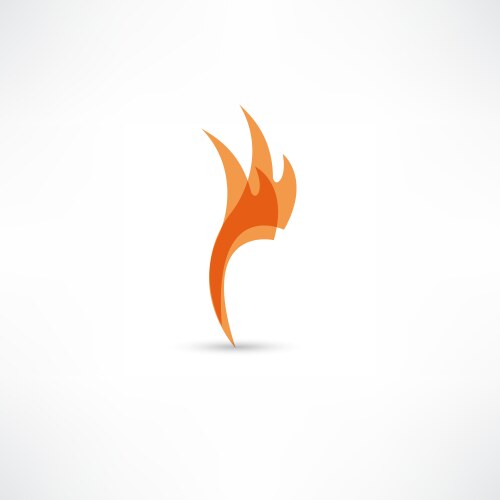 Fire technology logo symbol or icon template Vector Image