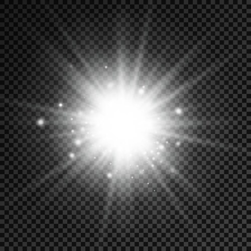 Star burst with light white sun rays Royalty Free Vector