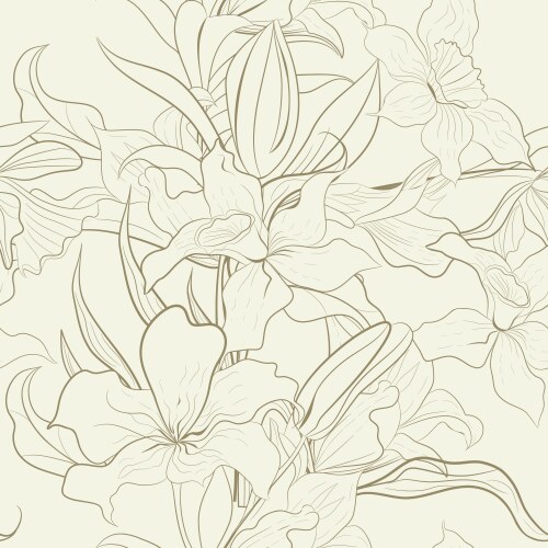 Vintage baroque seamless pattern Royalty Free Vector Image