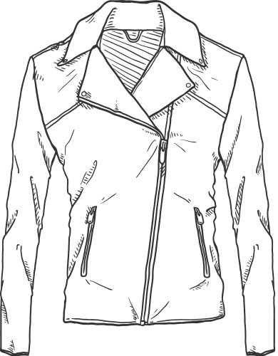 Sketch denim jacket Royalty Free Vector Image - VectorStock Sketch denim jacket Royalty Free Vector Image - VectorStock