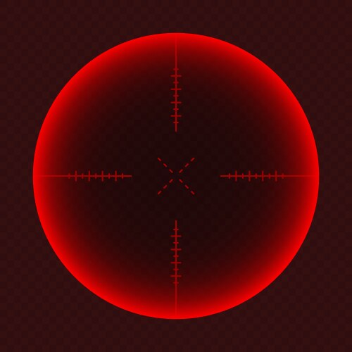 Various weapon thermal infrared sight sniper Vector Image