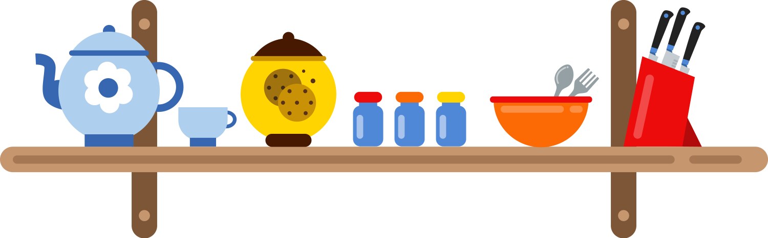 Crockery kitchenware tools for cooking set Vector Image