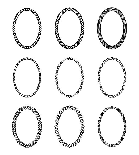 Rope Oval Vector Images (over 730)