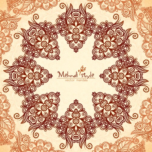 Indian seamless pattern Royalty Free Vector Image