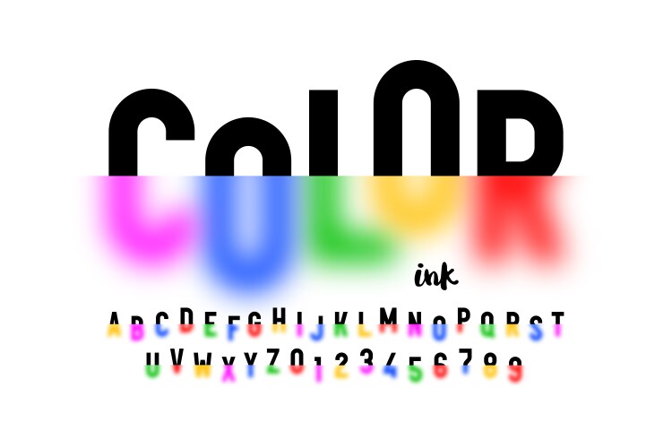 Blur Alphabet Vector Images (over 990)