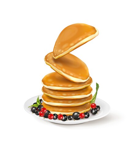 Pancakes Royalty Free Vector Image - VectorStock